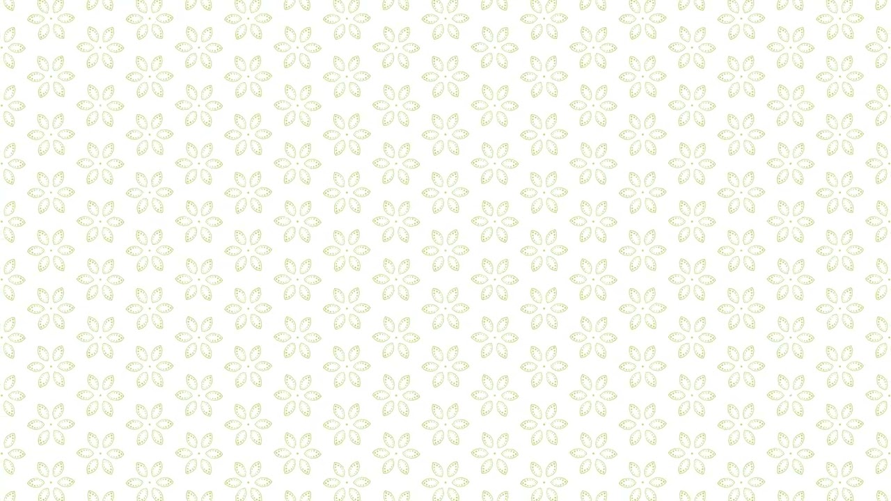 Green floral pattern background animation | HD 4K