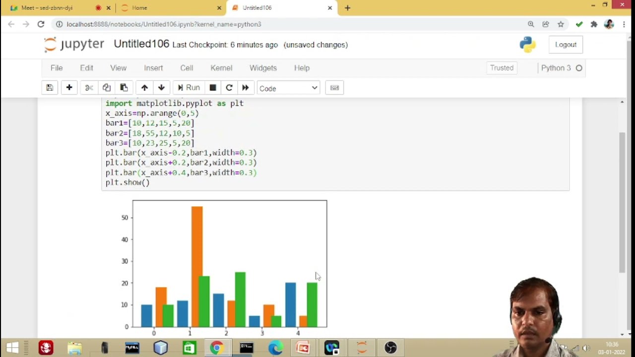 Multiple bar in Bar Graph using Python Programming