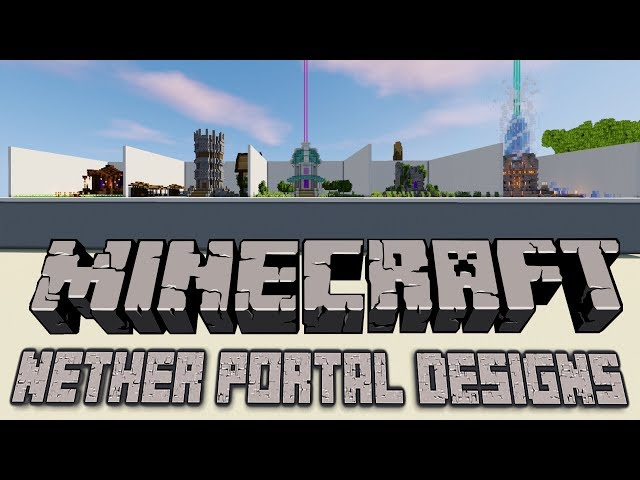 5 City Center Nether Portal Designs Minecraft Map