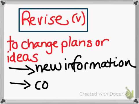REVIEW or REVISE: What's the difference?