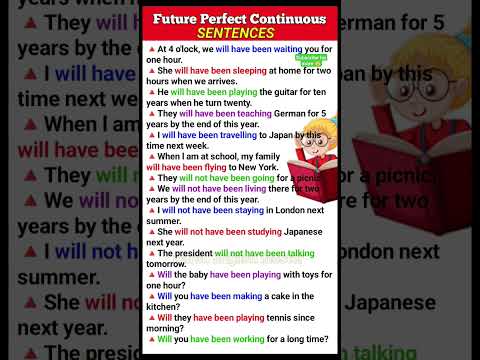 future Perfect Continuous Tense | future Perfect Continuous Sentence #viral #shorts