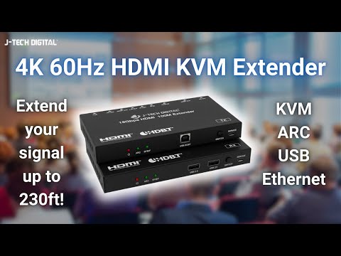 4K 60Hz HDMI KVM Extender w/ ARC, Ethernet, USB: Product Overview