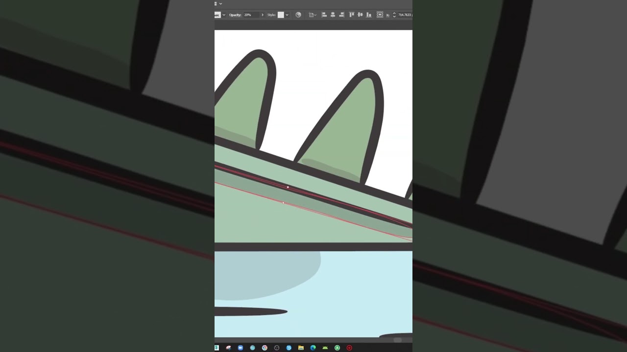 Alligator Illustration | Adobe Illustrator