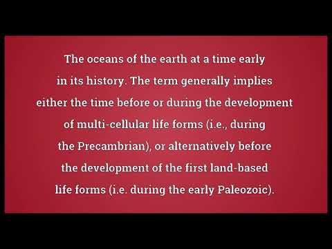 Primordial sea Meaning