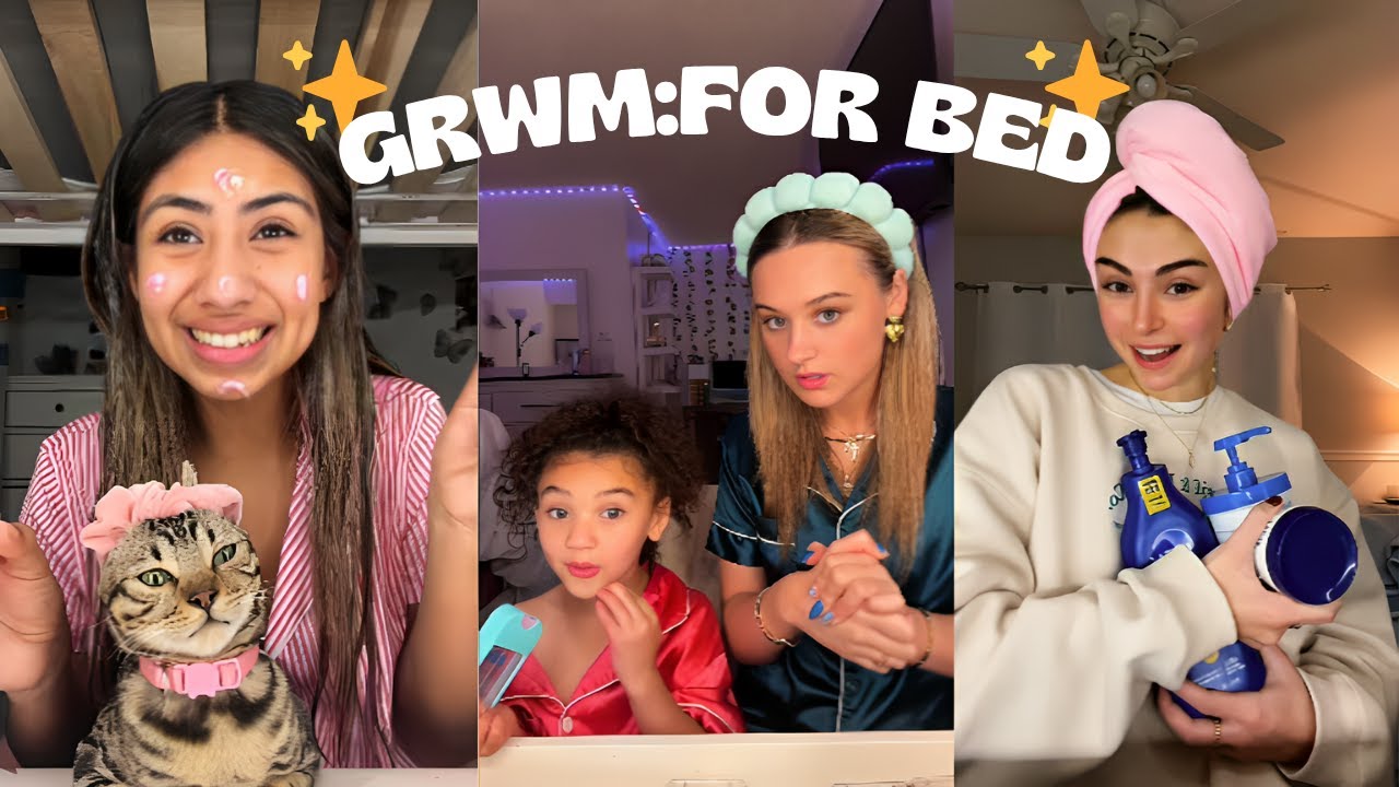GRWM: for bed🌙/✨Tiktok Compilation✨