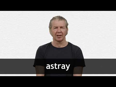 How to pronounce ASTRAY in American English