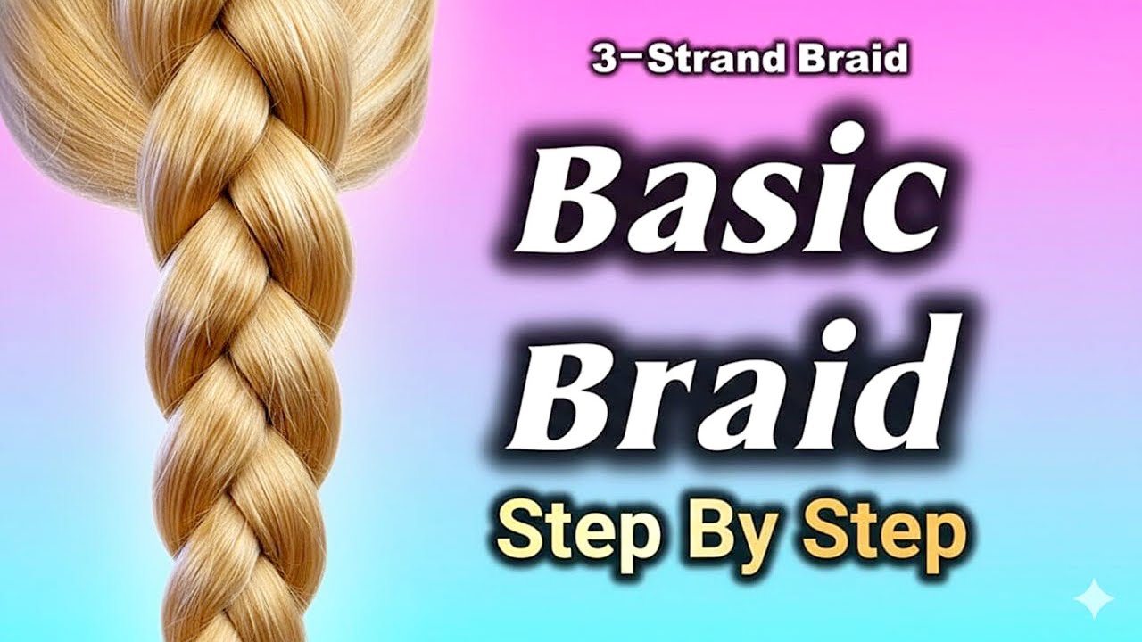 💎 Hair Braiding 101: Master the Classic 3-Strand Braid💘