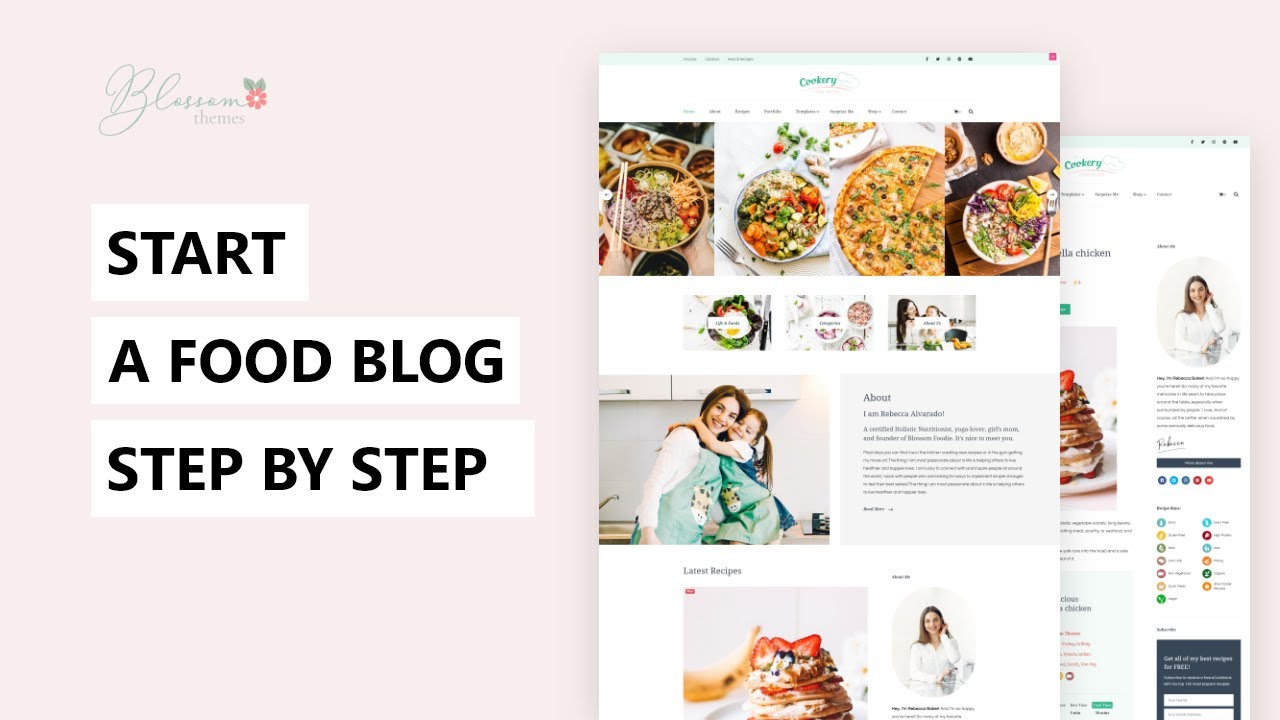 How to Start A Food Blog Step by Step In 2024 | Cookery Lite Free WordPress Themes