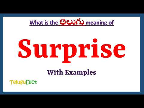 Surprise Meaning in Telugu | Surprise in Telugu | Surprise in Telugu Dictionary |