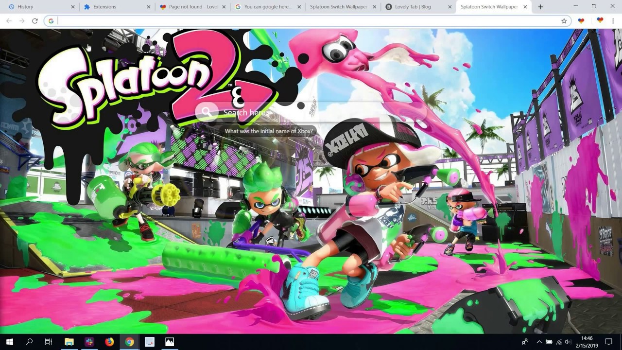 Splatoon Switch Wallpaper New Tab Theme For Chrome - Must Have!!!