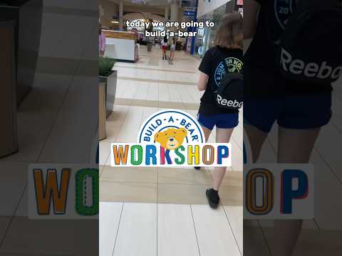My mom finally took me to build-a-bear π€© #viral #shorts #buildabear
