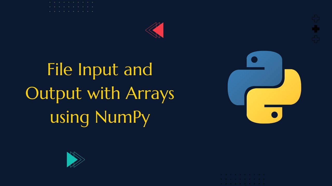 File Input and Output with Arrays using NumPy In Python |#dataanalytics #datascience #python