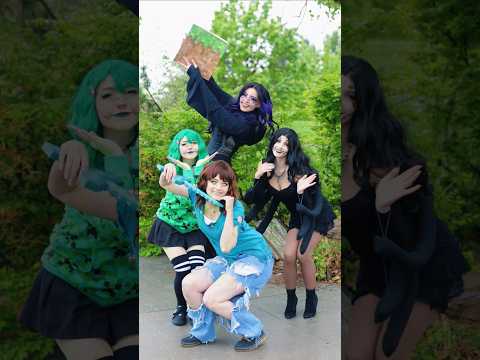 Come here, Steve 😡🧟♀️🕷🧨⛏️ #Minecraft #Cosplay