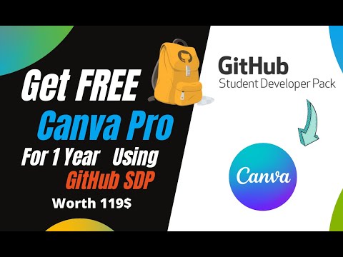 How to get canva pro for free Github | 2022 | without credit card | education | Tech Student Guide