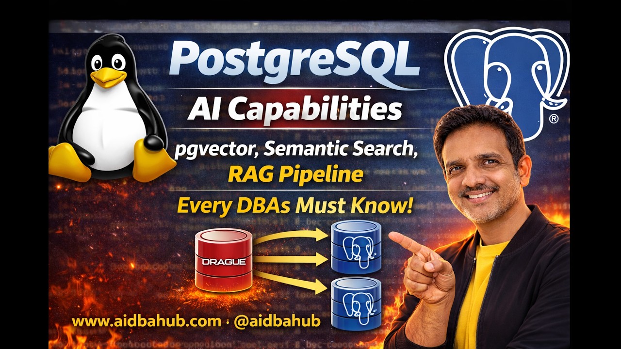 PostgreSQL AI Capabilities pgvector, RAG, Semantic & Hybrid Search Explained |Every DBAs MUST Know 🔥