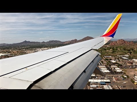 Brilliant Phoenix Landing – Southwest Airlines – Boeing 737-700 – PHX – N7847A – SCS Ep. 105