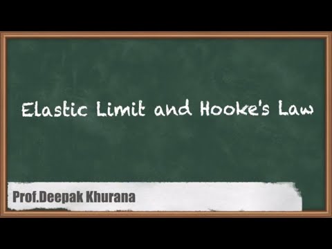 Exploring Elastic Limit And Hooke's Law In Strength Of Material - GATE ...