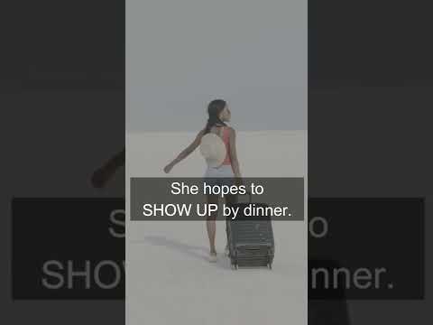 SHOW UP (slang) // What does it mean? #shorts