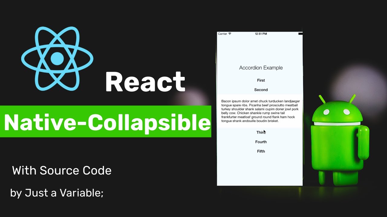 React Native Collapsible || Just a Variable;
