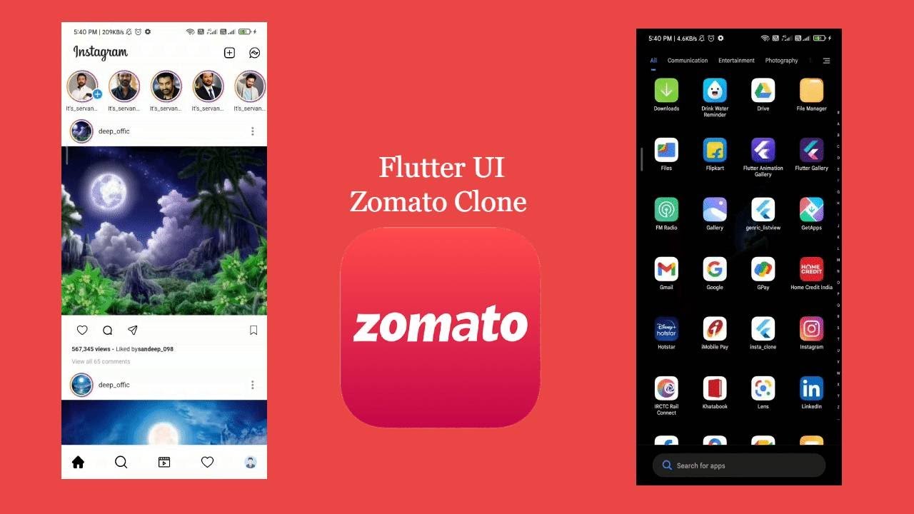 Zomato UI Clone In Flutter