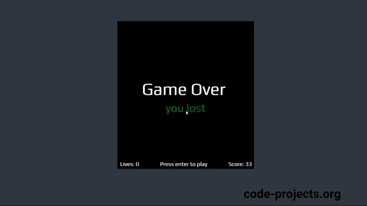 Space Invaders In JavaScript | Source Code & Projects