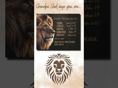 Personalized Dad/Grandpa Bible Verse Affirmations Wall Art