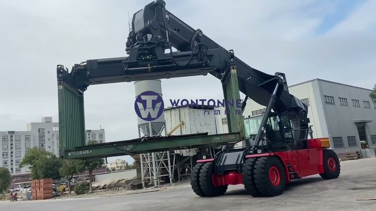 How To Stack Container by Container Reach Stacker Container handler