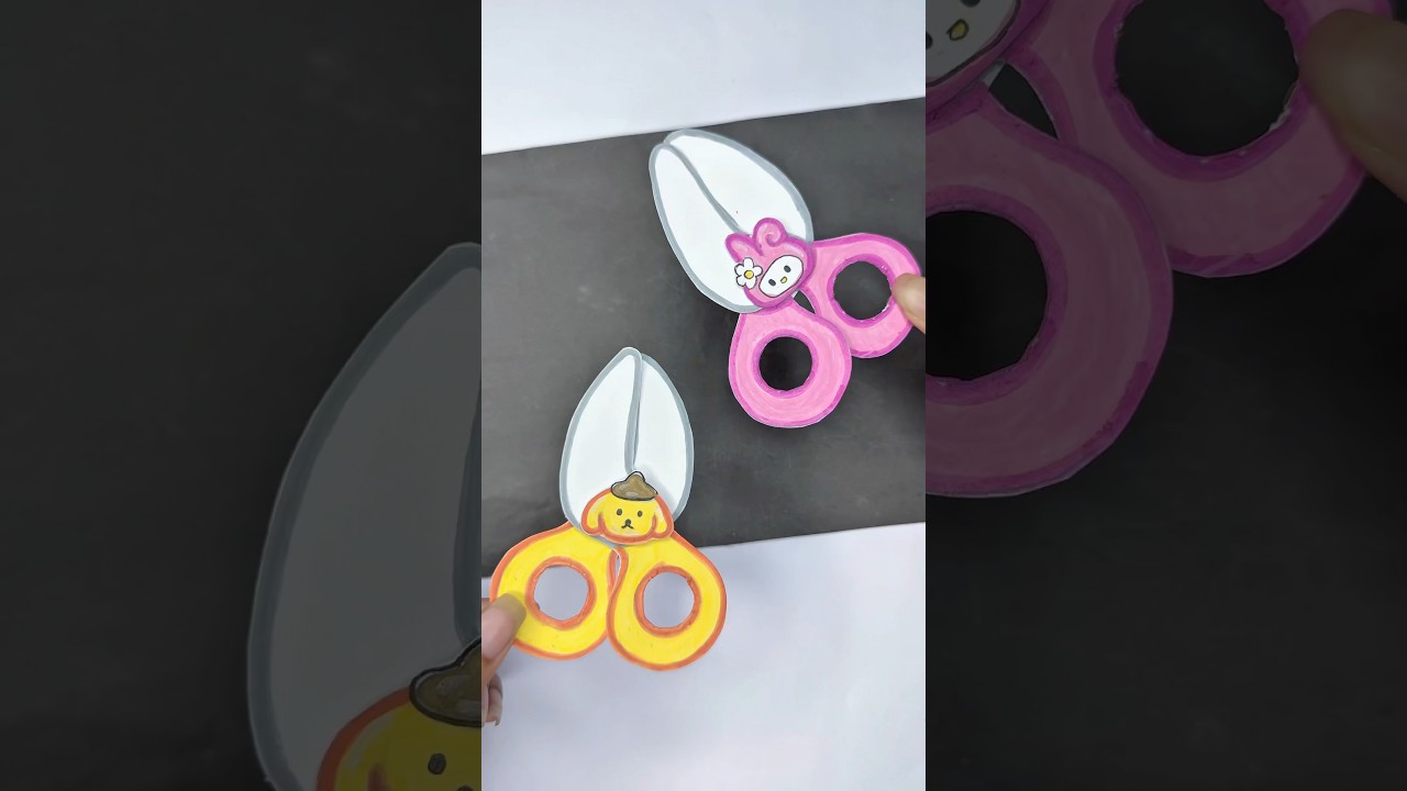 DIY Cute Mini Paper Scissors ✂️ | Easy & Fun Paper Craft #shorts #diy #art #craft #artandcraft