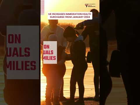 Big Increase in UK Visa Fee & Immigration Health Surcharge From January 2024#ytshorts #UKVisaFeeHike