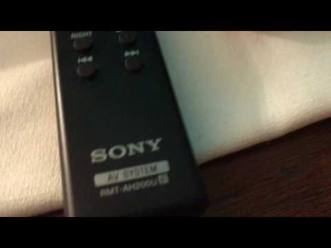 Sony RMT-AH200U No Sound Please Help