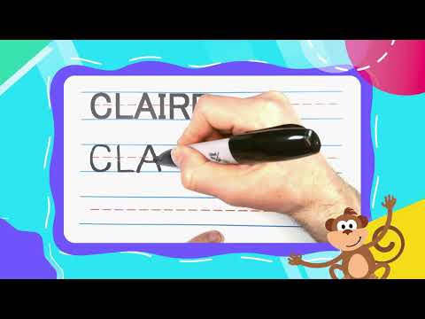 How To Write CLAIRE | Write With Me! -- FOR KIDS