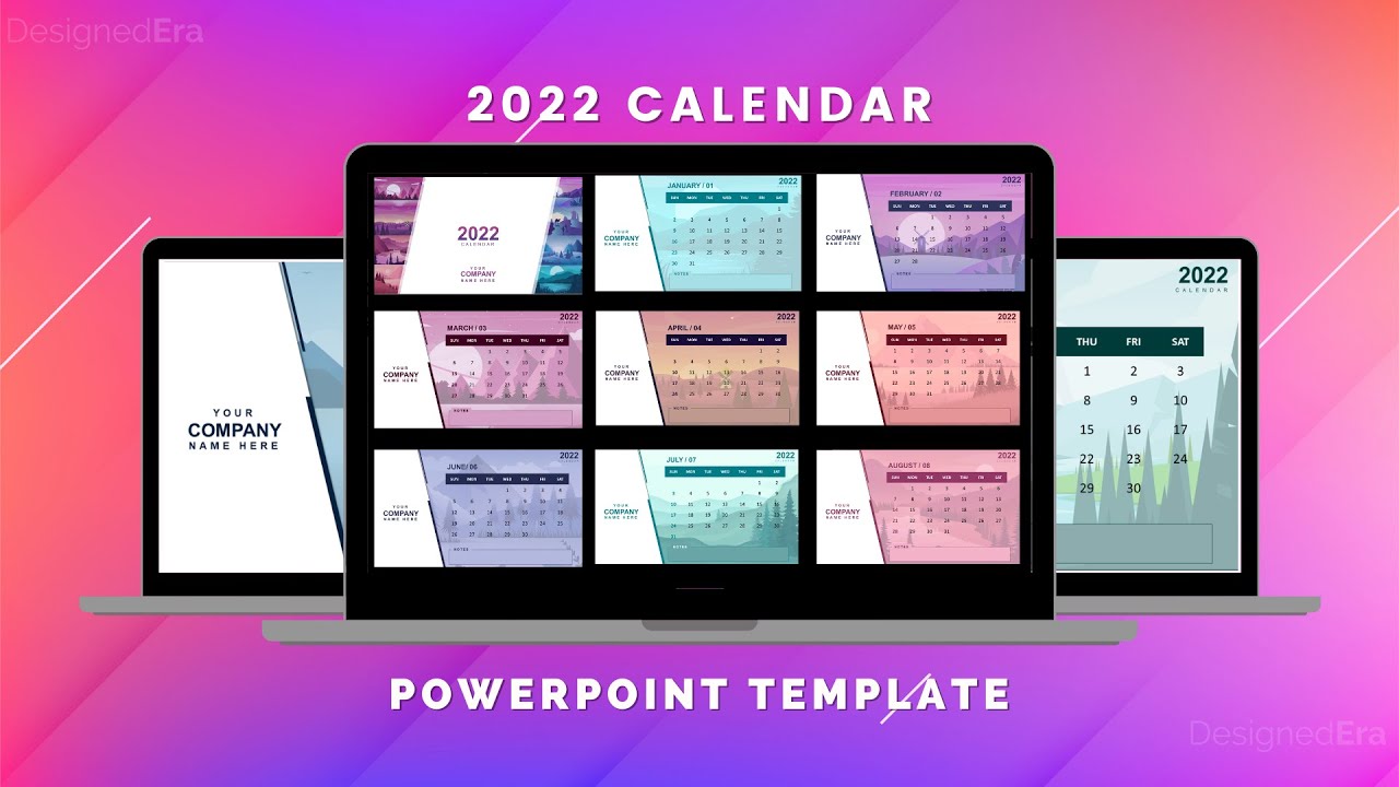 2022 Calendar PowerPoint Template | DesignedEra