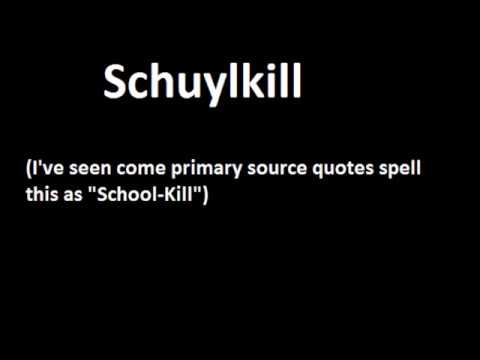 Pronouncing Pennsylvania Place Names