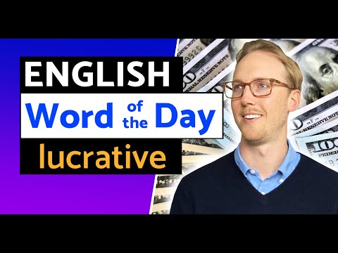 English Word of the Day #12 | LUCRATIVE
