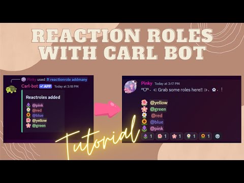 REACTION ROLES WITH CARL BOT | TUTORIAL