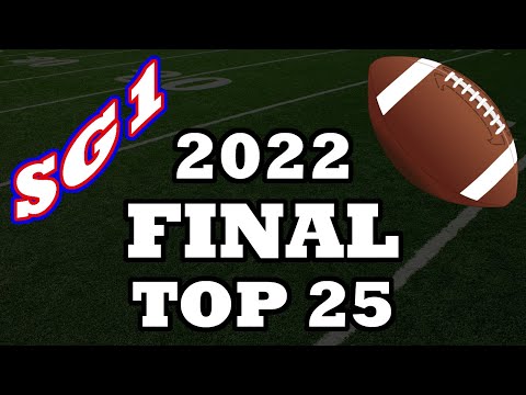 Final Top 25 Rankings from SG1 Sports (2022-23 College Football Season)