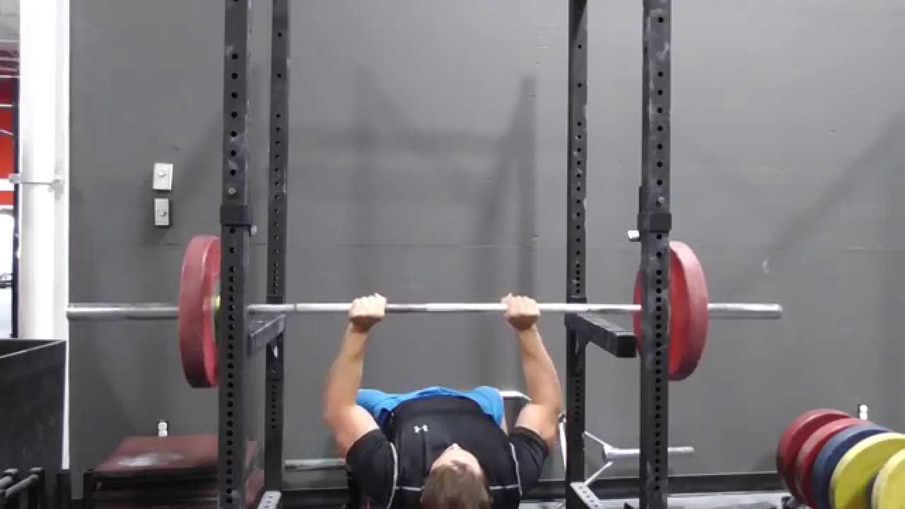 Bench Press Lockout from Pins