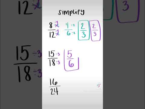 Simplifying Fractions | How to Simplify a Fraction to Simplest Form