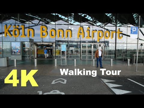 Cologne Bonn CGN Airport Walk in UHD 4K