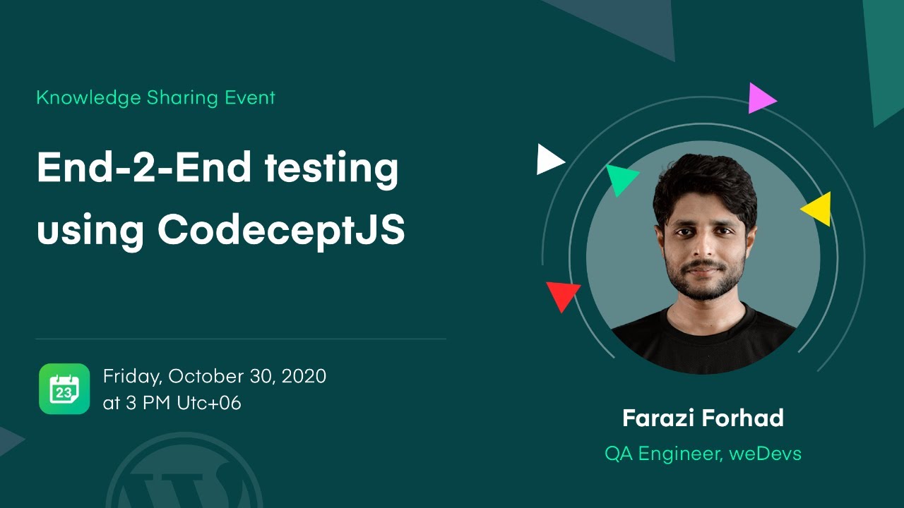 End-2-End Testing Using CodeceptJS