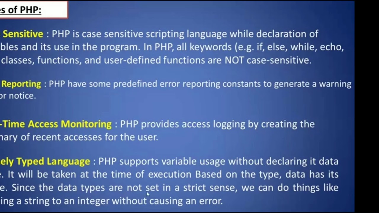 Class XII Information Technology Chapter 5 Server Side Scripting(PHP) Lecture#2