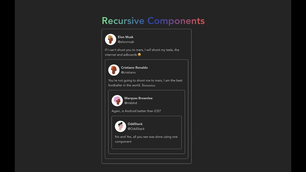 React Recursive Component #1 – Introduction