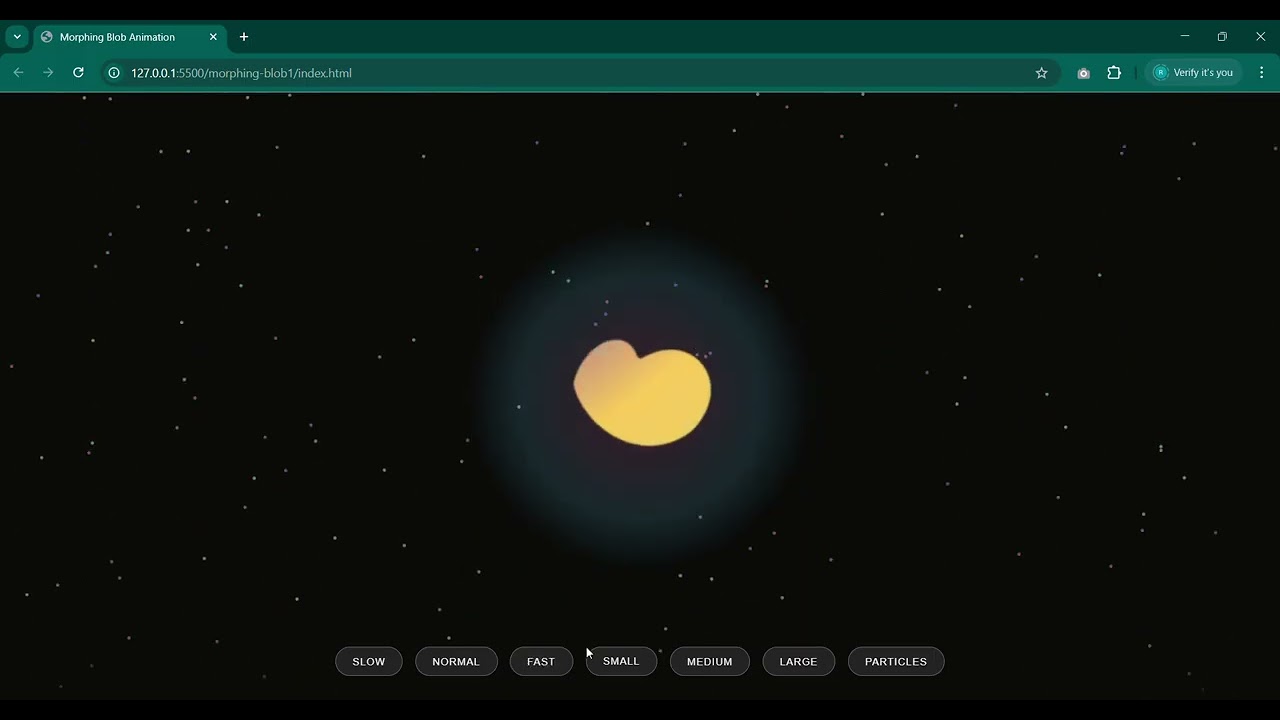 Morphing Blob Animation | Organic Loader Effect in HTML CSS JavaScript