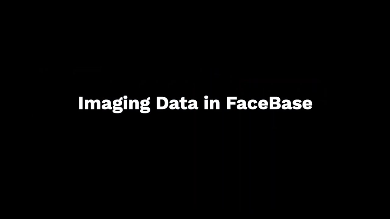 Imaging Data in FaceBase