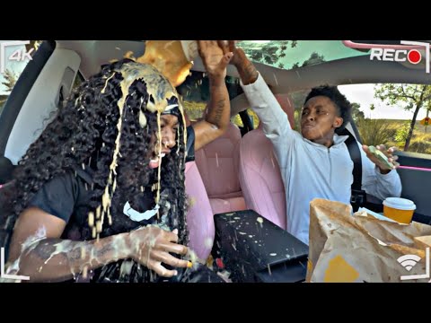 THROWING ICE COFFEE'S ☕️ALL OVER My GIRLFRIEND 😱 * HILARIOUS*