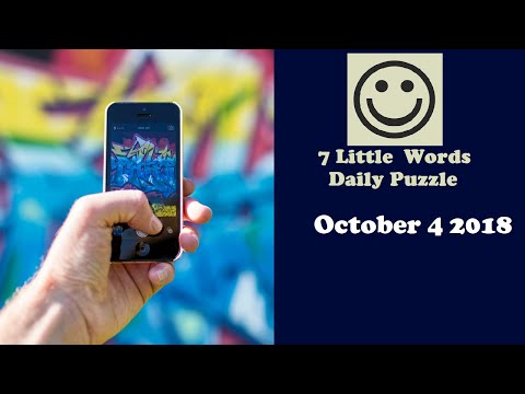 7 Little Words Daily Puzzle October 4 2018