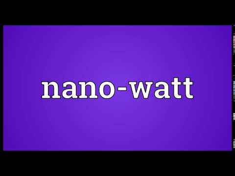 Nano watt Meaning | Wordogram