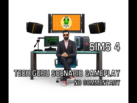 Sims 4 Let's Play Tech Guru Scenario Gameplay - No Commentary
