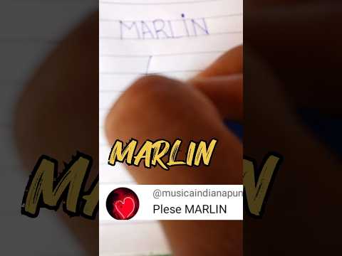 MARLIN NAME LOGO COMMENT YOUR NAME #youtubeshorts #suscribe #subcribemychannel #viralvideo #art(A.M)