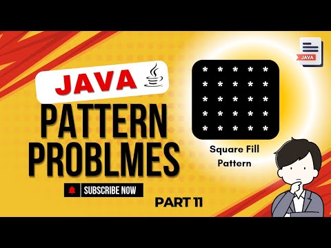 How to Make Square Fill Pattern In Java (For Beginner) #techbywebcoder